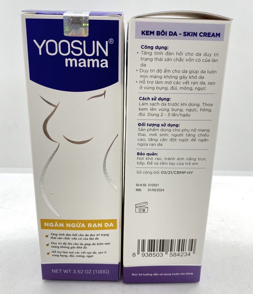 Kem trị rạn Yoosun Mama có tác dụng gì? Thành phần, cách dùng? Review có tốt không? Mua ở đâu ...