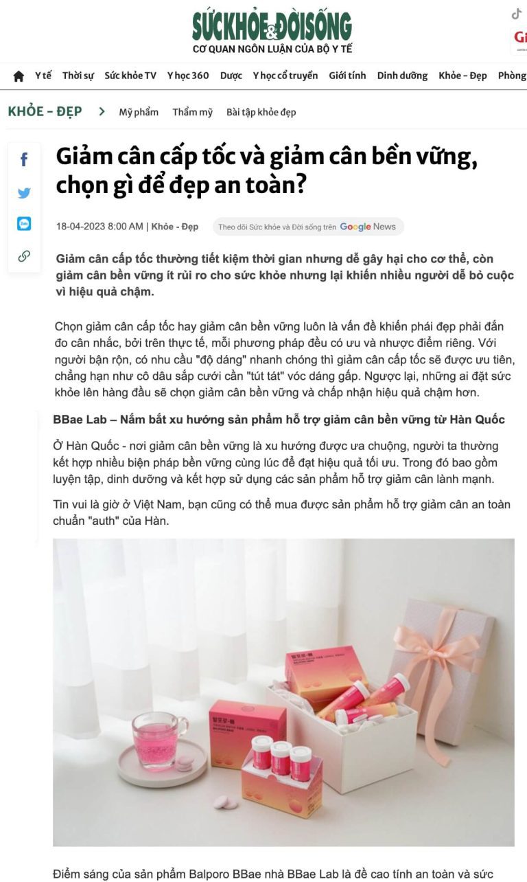 [VẠCH TRẦN] Viên sủi giảm cân Balporo Bbae Korea có tốt không? Bao nhiêu tuổi dùng được? [REVIEW ...