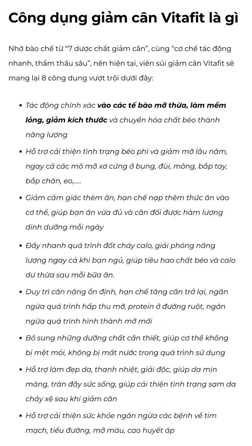[SỰ THẬT] Vitafit có tốt không? Là thuốc gì? Giá bao nhiêu? Bán ở đâu? - Mẹ Đây Rồi